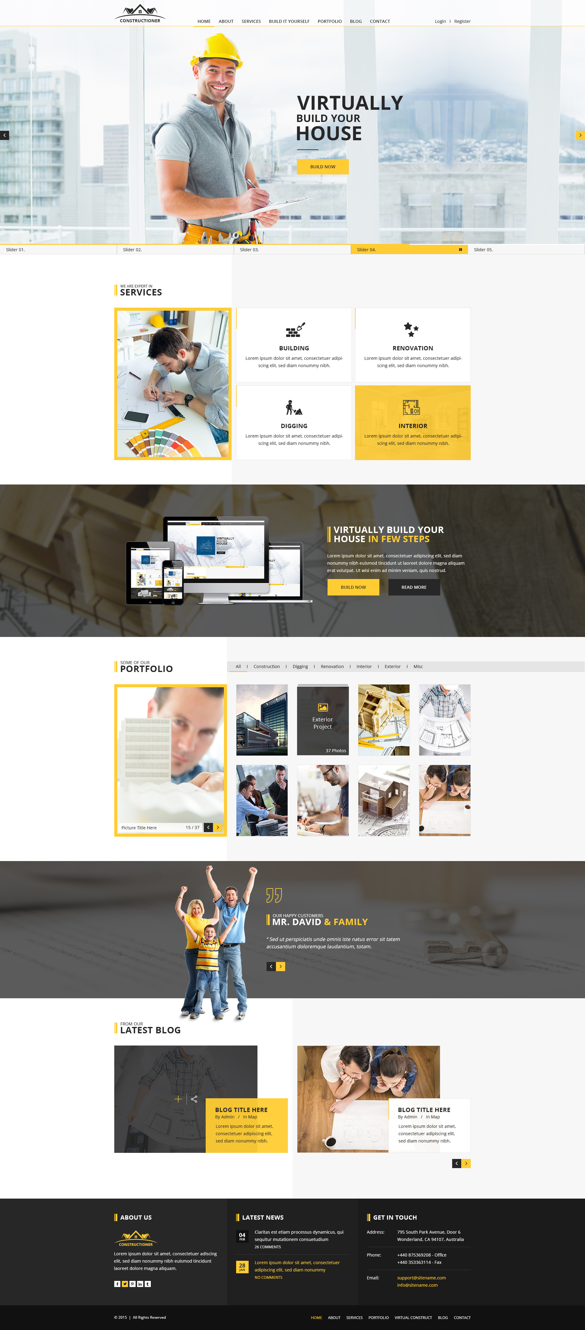 Constructioner - Modern Construction PSD Template by ExproStudio | ThemeForest